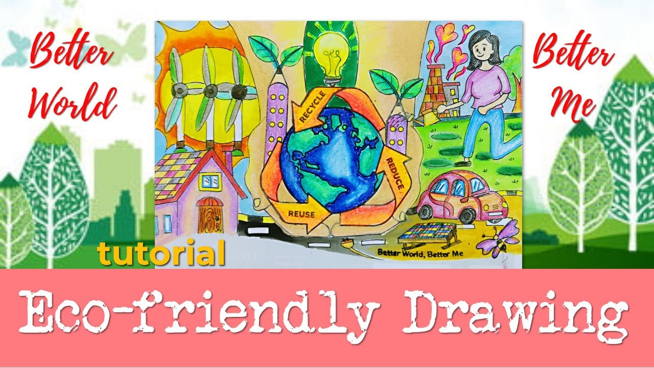 Better World Better ME Eco-friendly Solar System Drawing Art 更好的世界更好的自己 ...