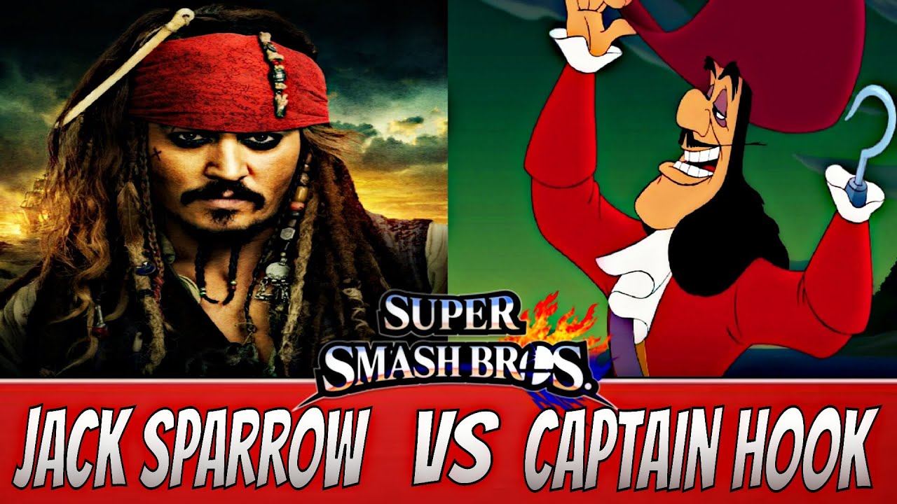Jack Sparrow vs Captain Hook - Epic Smash Battle! - YouTube