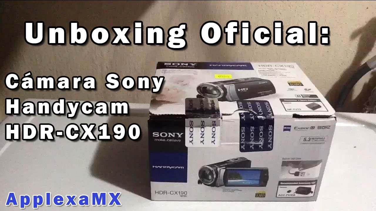Sony Handycam HDR-CX190: Unboxing Oficial - YouTube