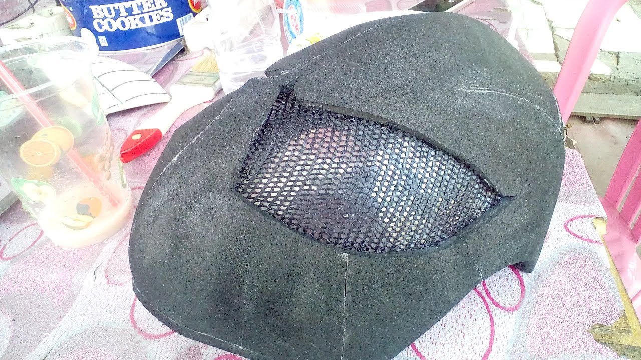 how to make SPIDERMAN FACESHELL - YouTube