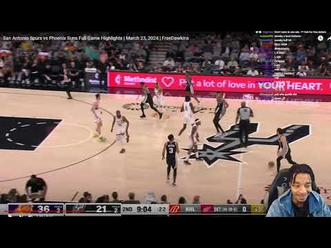 FlightReacts To SUNS at SPURS | FULL GAME HIGHLIGHTS | March 23, 2024 - YouTube