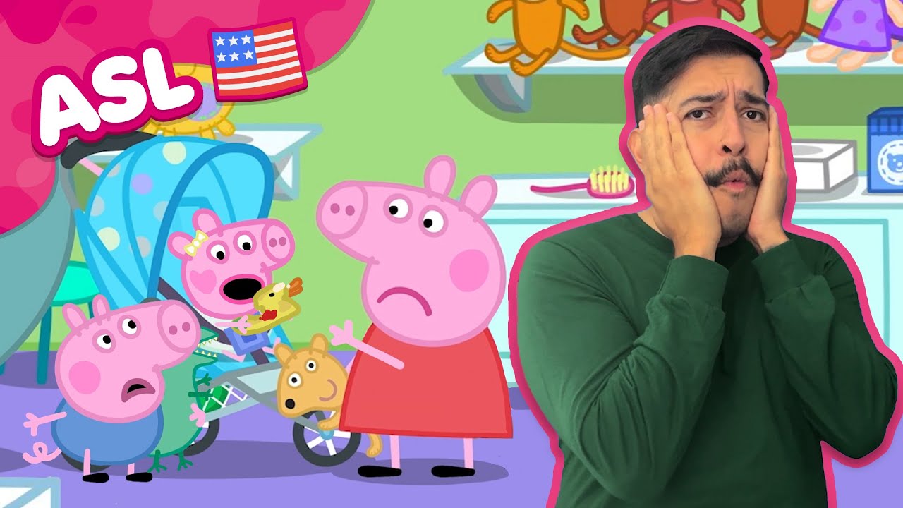 Evie's Broken Toy! 🐤 ASL Peppa Pig Tales 👋 Peppa Pig - Sign Language ...