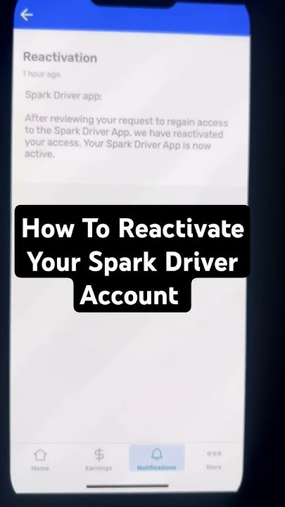 How to reactivate your spark driver account #reactivate #sparkdriver #walmartspark #gigwork ...