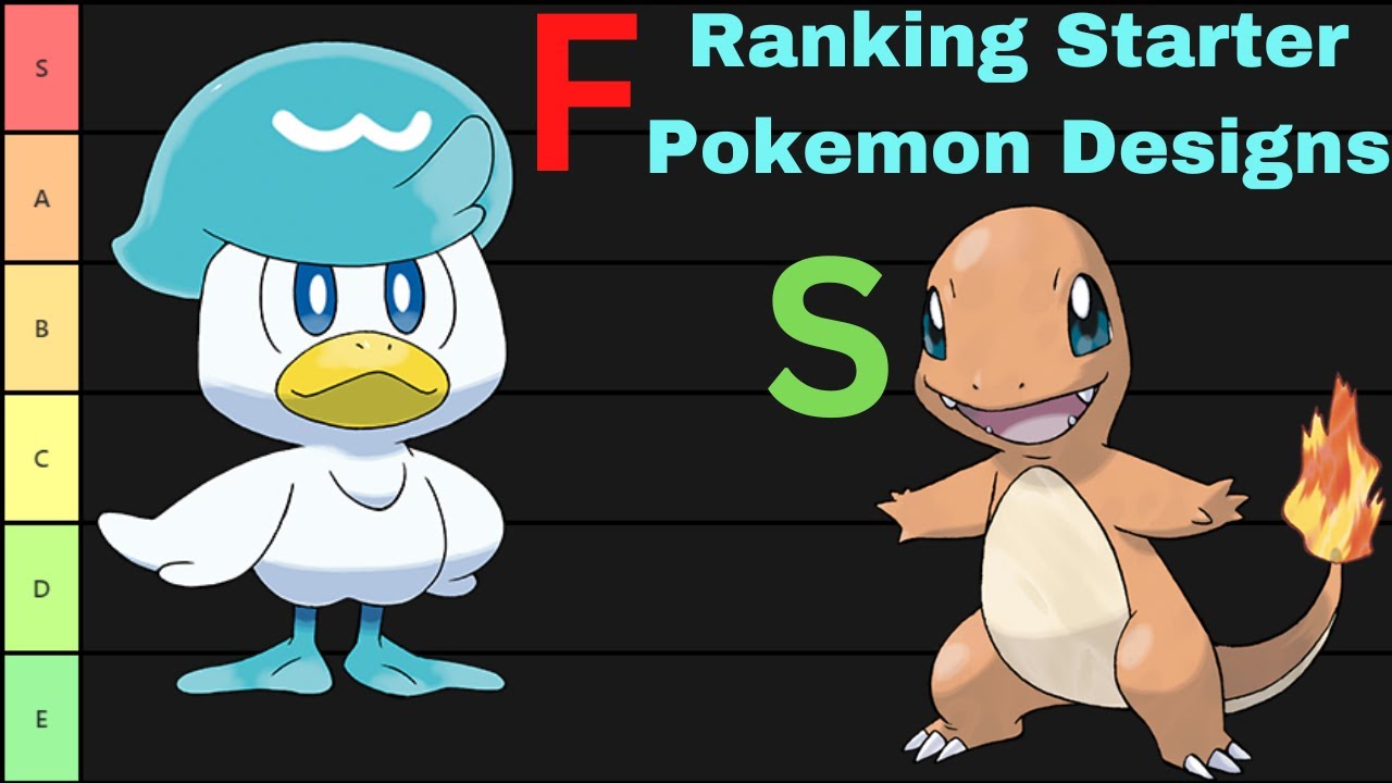 Ranking Starter Pokemon Designs - YouTube