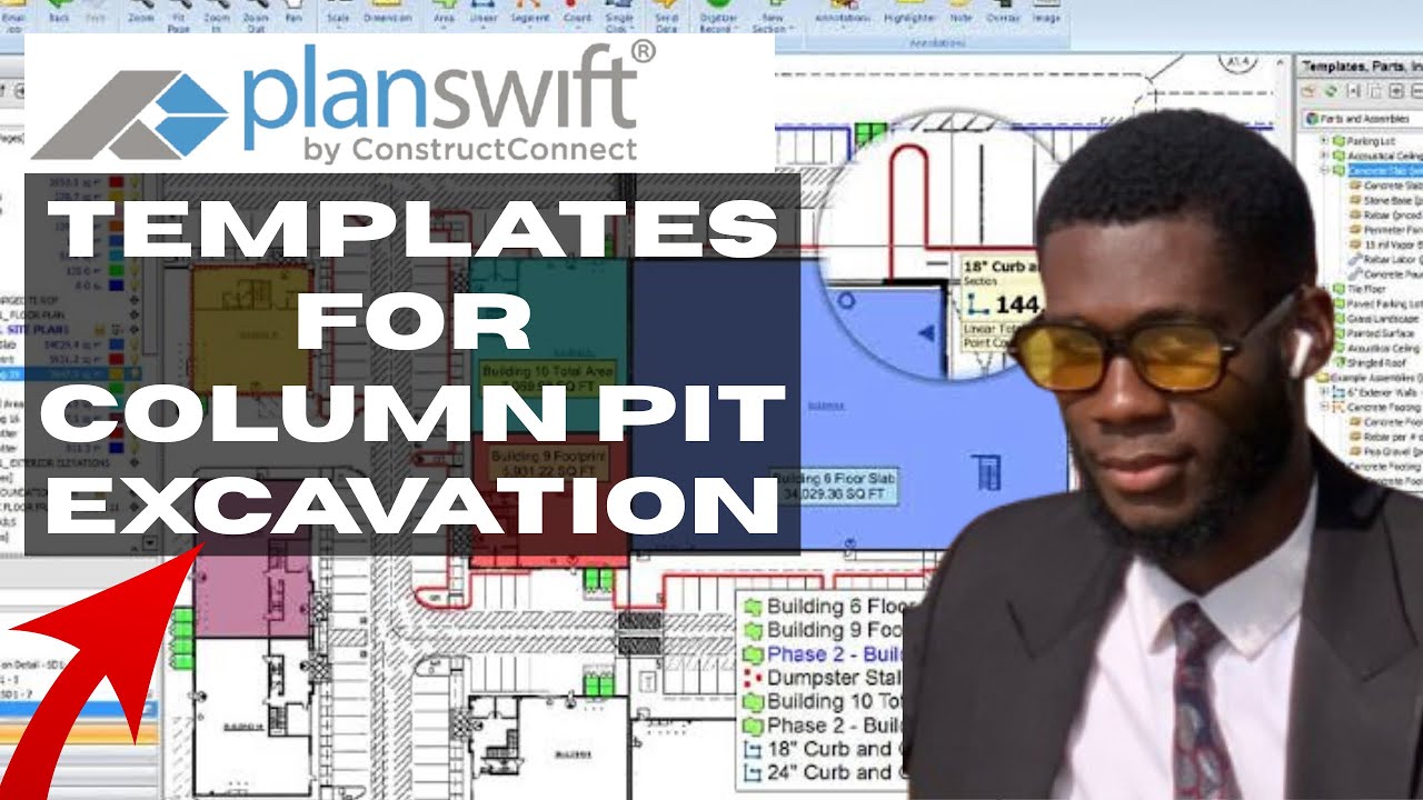 PlanSwift Template That Makes Column Pit Measurement 10x Faster! # ...