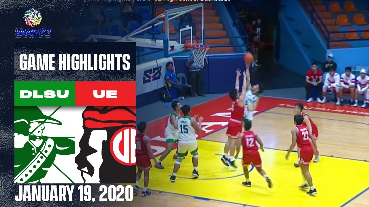 DLSZ vs. UE - January 19, 2020 | Game Highlights | UAAP 82 High School ...