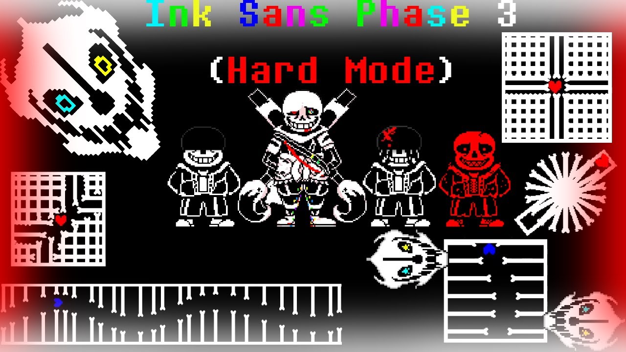 Ink Sans Phase 3 Hard Mode - YouTube