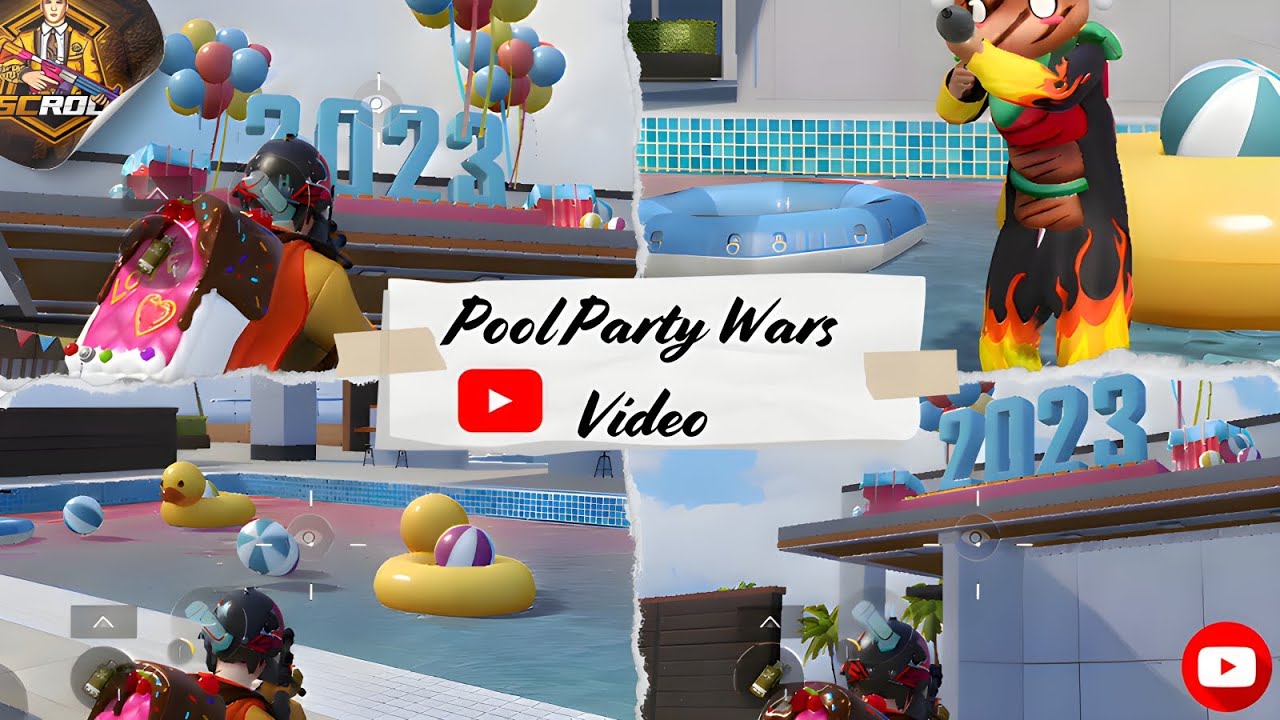 Pool Party Wars Video पूल पार्टी युद्ध #pubgmobile #bgmi #gaming # ...