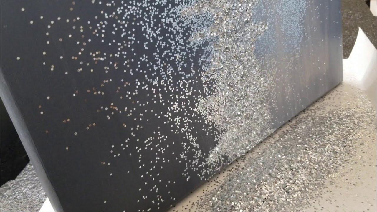 Acrylic Painting Technique With Glitter/Video - YouTube