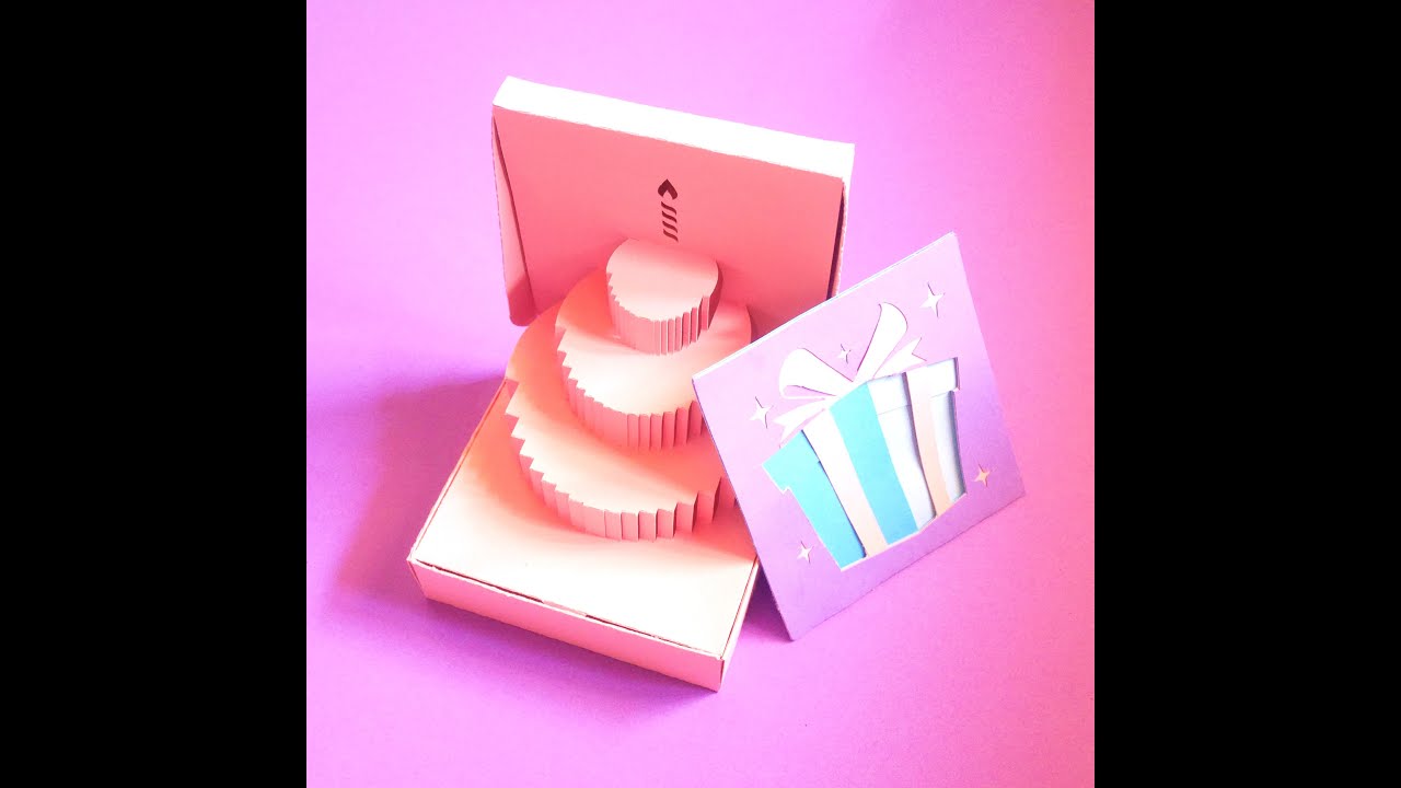 Bday Cake Pop Up Box - YouTube
