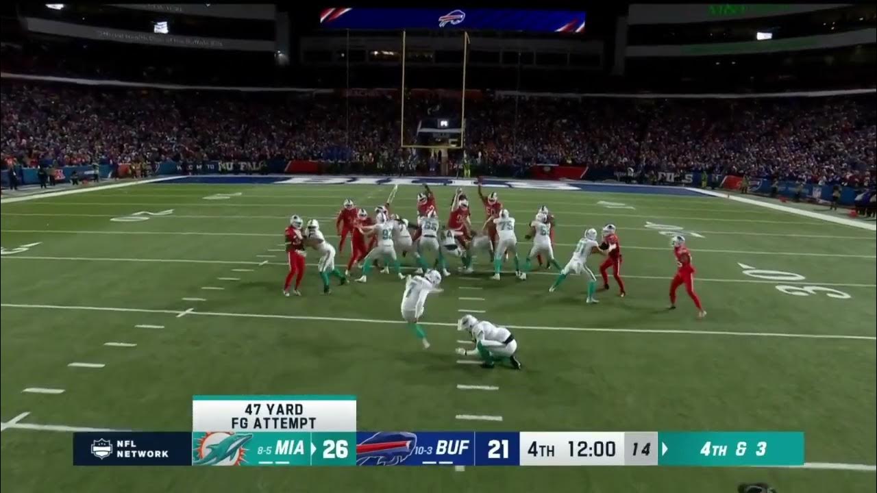 Jason Sanders kicked a 47-yard field goal - YouTube