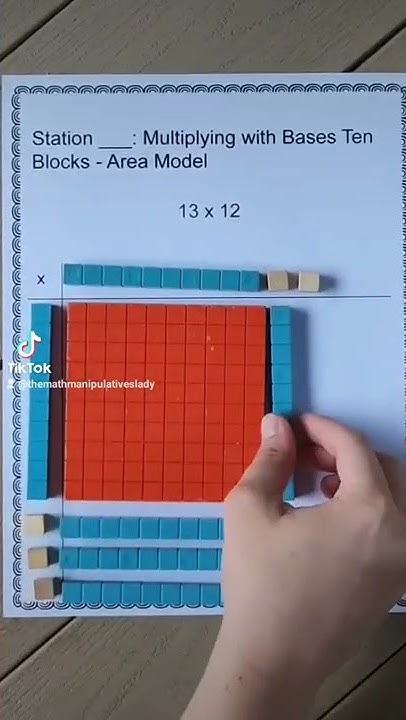 Multiplying- Area Model with Base Ten Blocks - YouTube