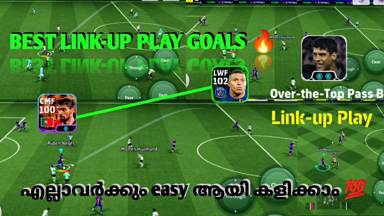 How to use link up play in efootball 2026, best link up play goals 💥 ...