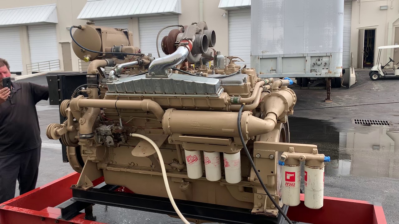Cummins VTA-1710-M2, Marine Diesel Engine, 690HP - YouTube