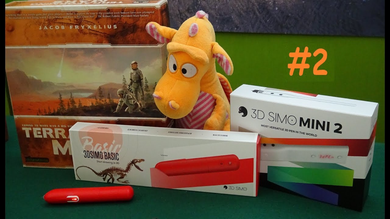 3D Pen - Episode #2 - Creating Terraforming Mars tiles with the 3d Simo ...