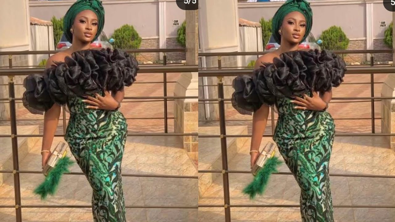 Trendy off shoulder organza ruffle design. - YouTube