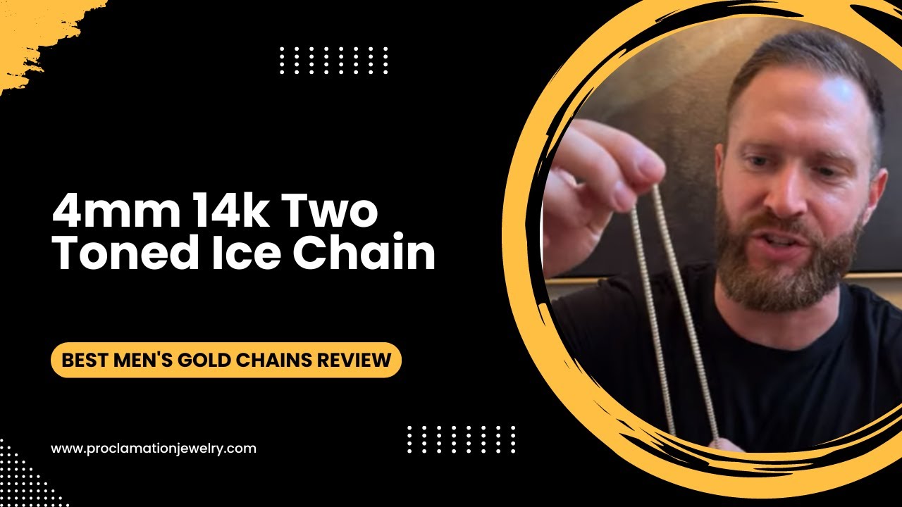 4mm 14k Two-Toned Ice Chain | Best Men's Gold Chains Review - YouTube