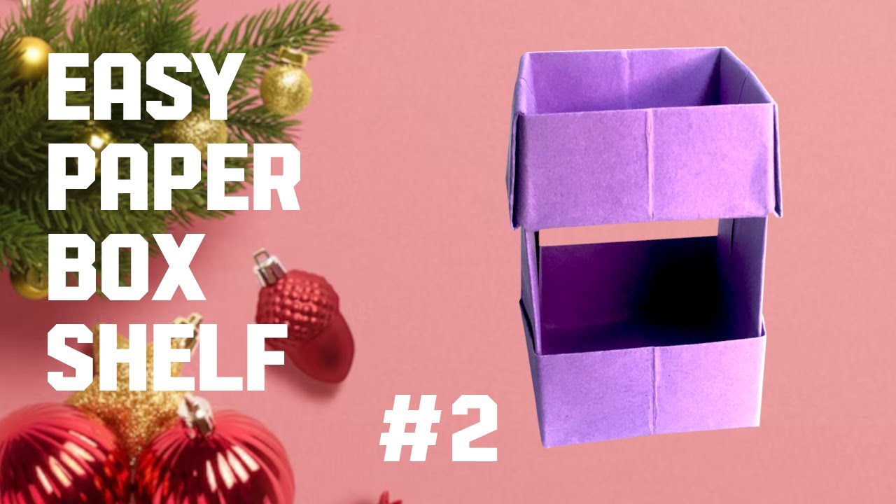 How to Fold a Two-Tiered Paper Box Shelf: Step-by-Step Origami Tutorial ...