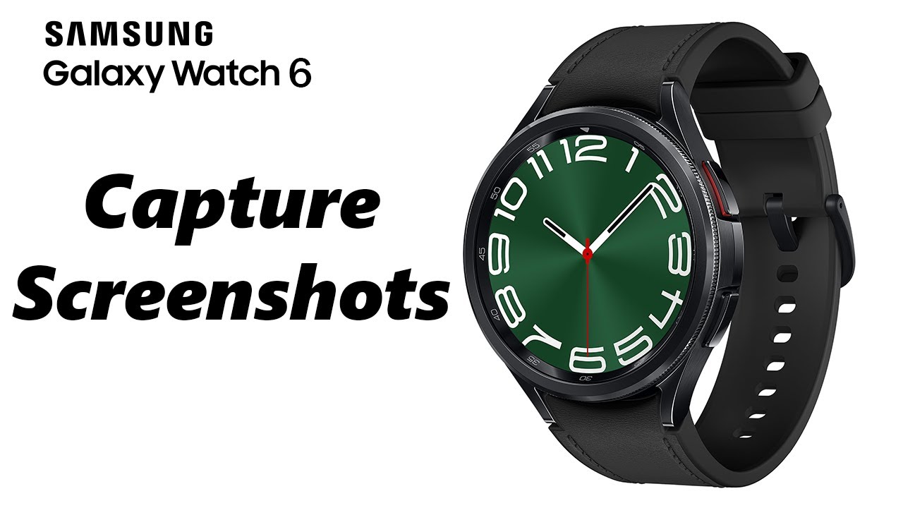 How To Take Screenshots On Samsung Galaxy Watch 6 /6 Classic - YouTube