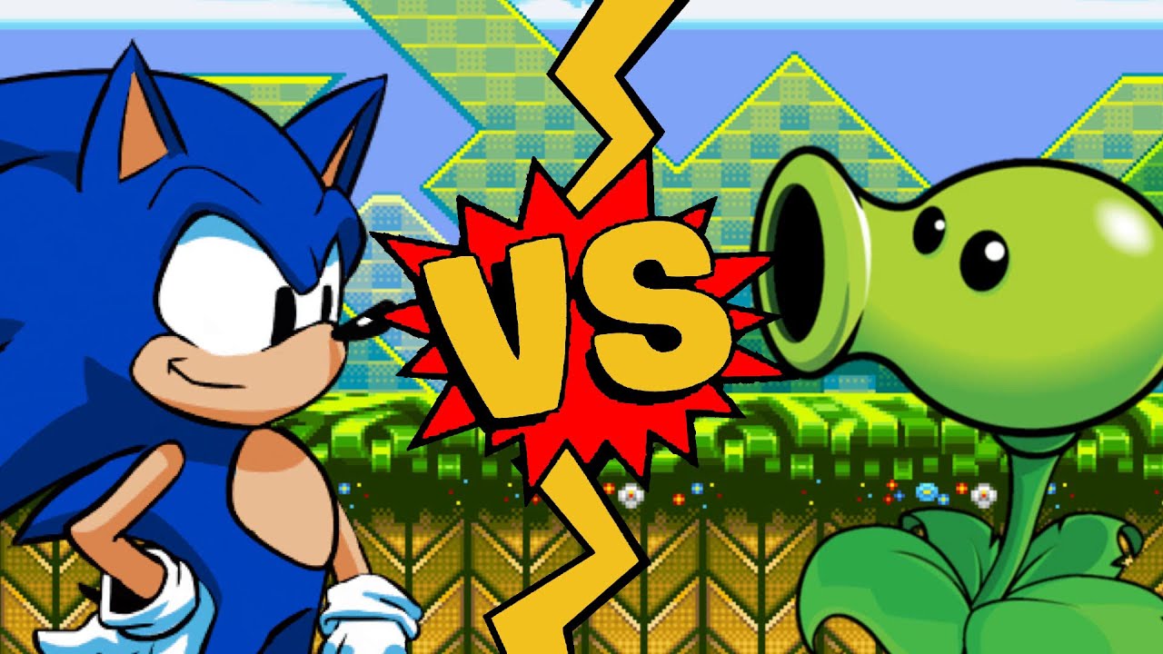 M.U.G.E.N Battles | Sonic vs Peashooter | Sonic the Hedgehog vs Plants ...