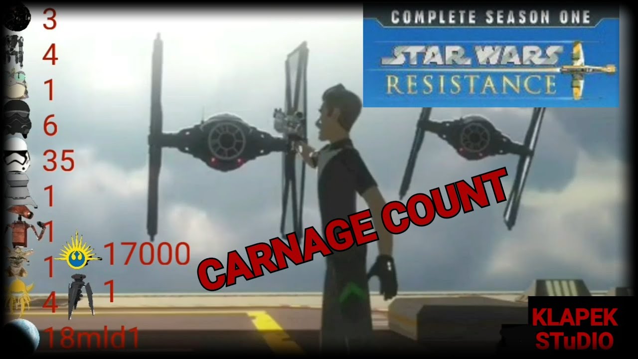 Star Wars Resistance Season 1 Carnage count - YouTube
