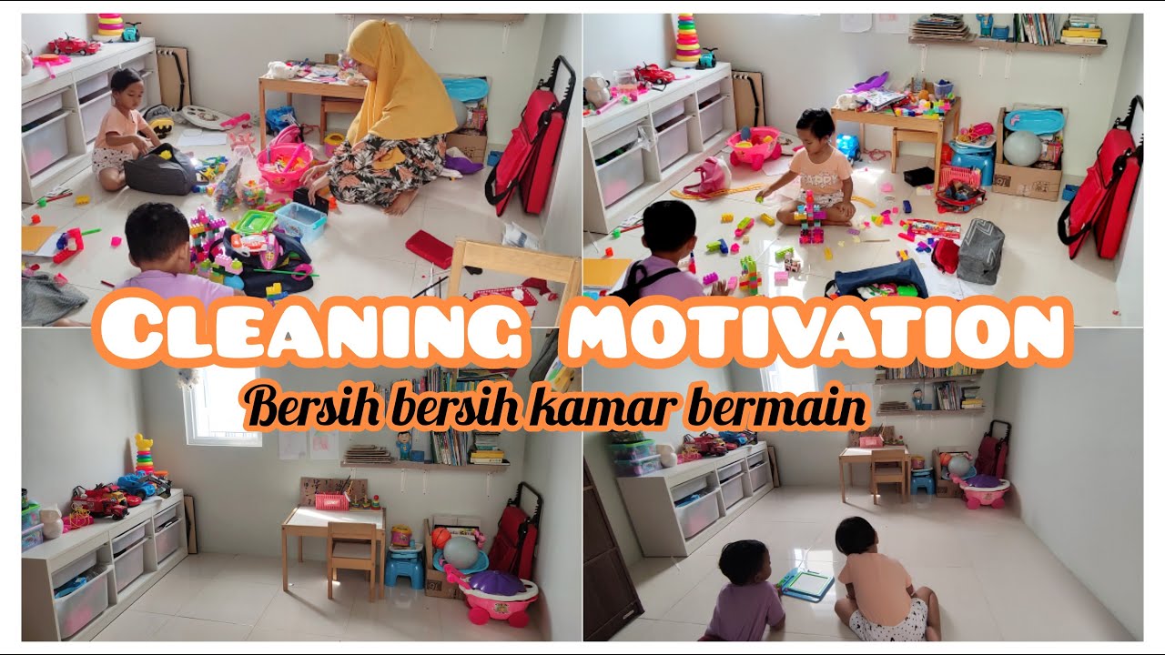 MERAPIKAN KAMAR YANG BERANTAKAN BERSAMA ANAK-ANAK - YouTube