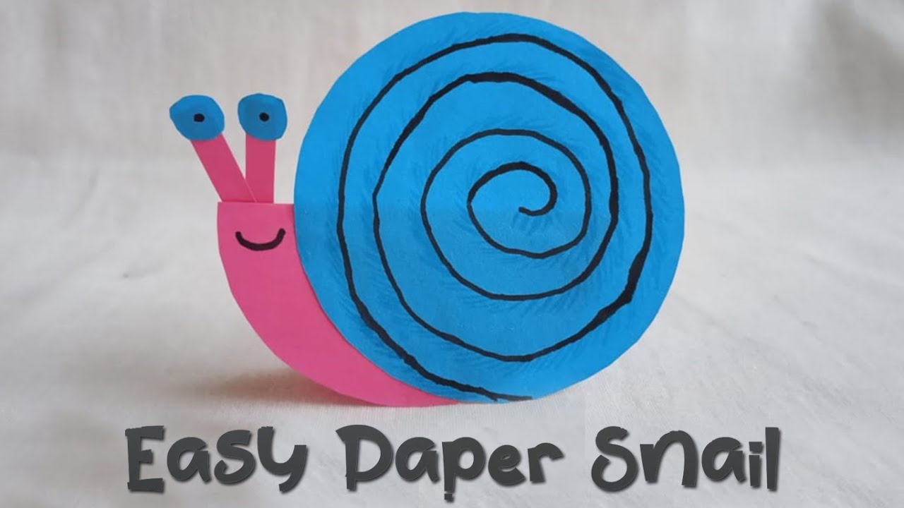 How to make paper snail | easy paper craft - YouTube