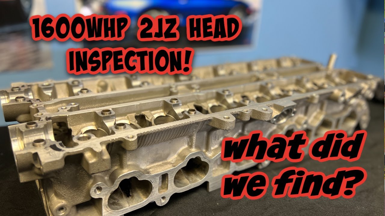 1600whp 2JZ head full inspection! - YouTube
