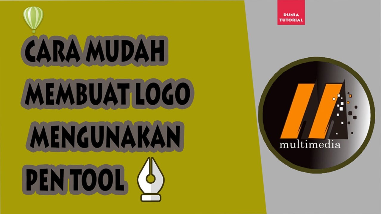 cara mudah membuat logo di corel draw #tutorial #logo #editing - YouTube