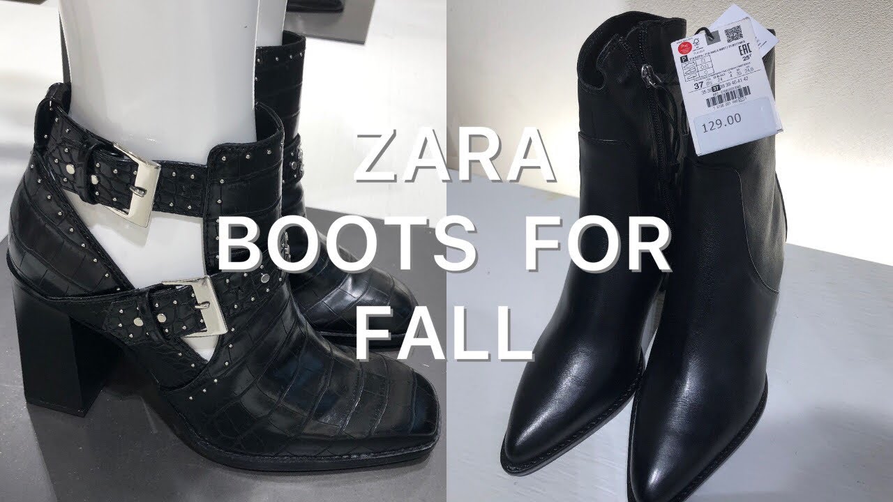 ZARA SHOES / BOOTS FOR FALL / AUTUMN NEW COLLECTION SEPT 2019 - YouTube