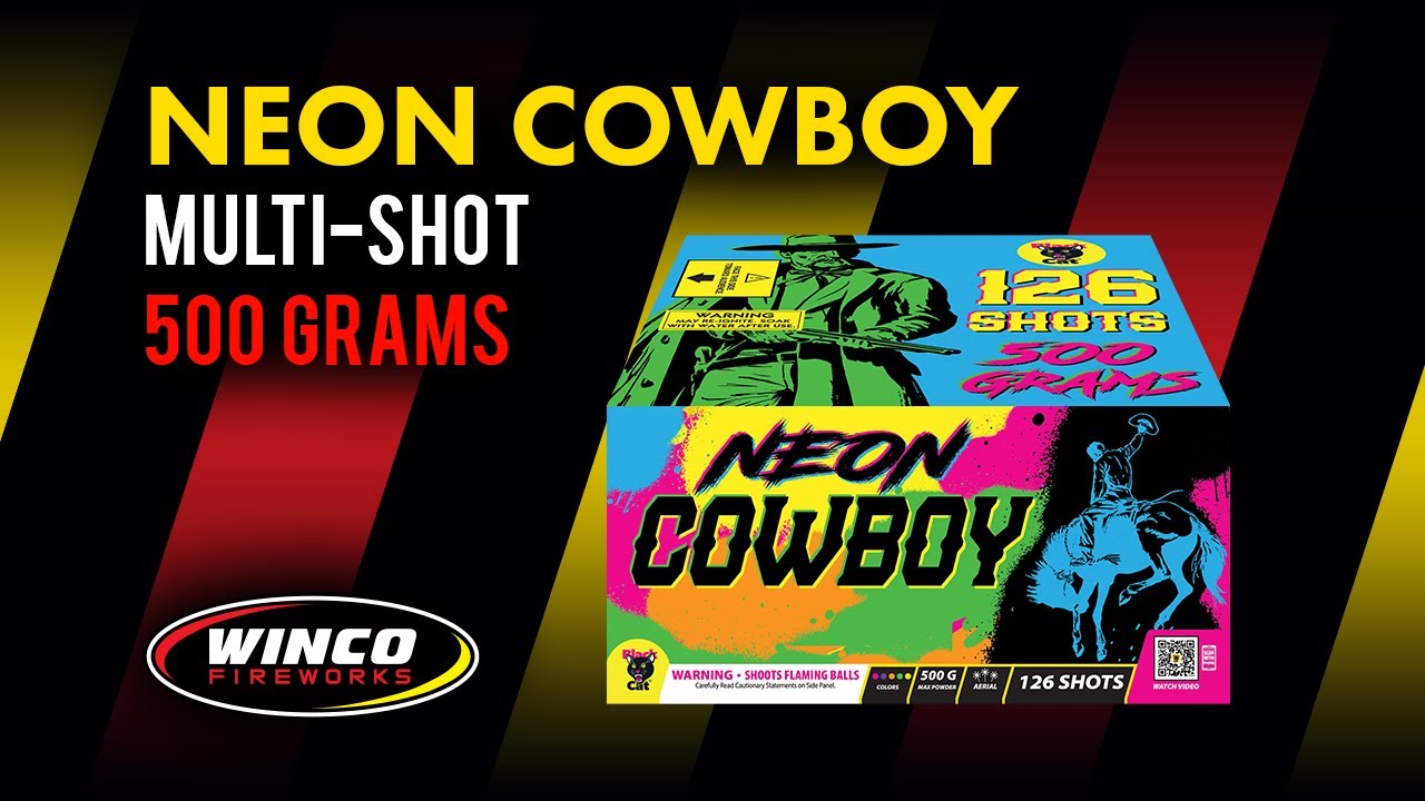 Neon Cowboy by Black Cat Fireworks 6/1 MEBC6480 - YouTube