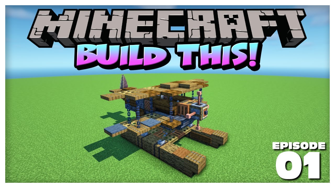 Minecraft 1.18 Tutorial - Build This! - Episode 01 - Seaplane - YouTube