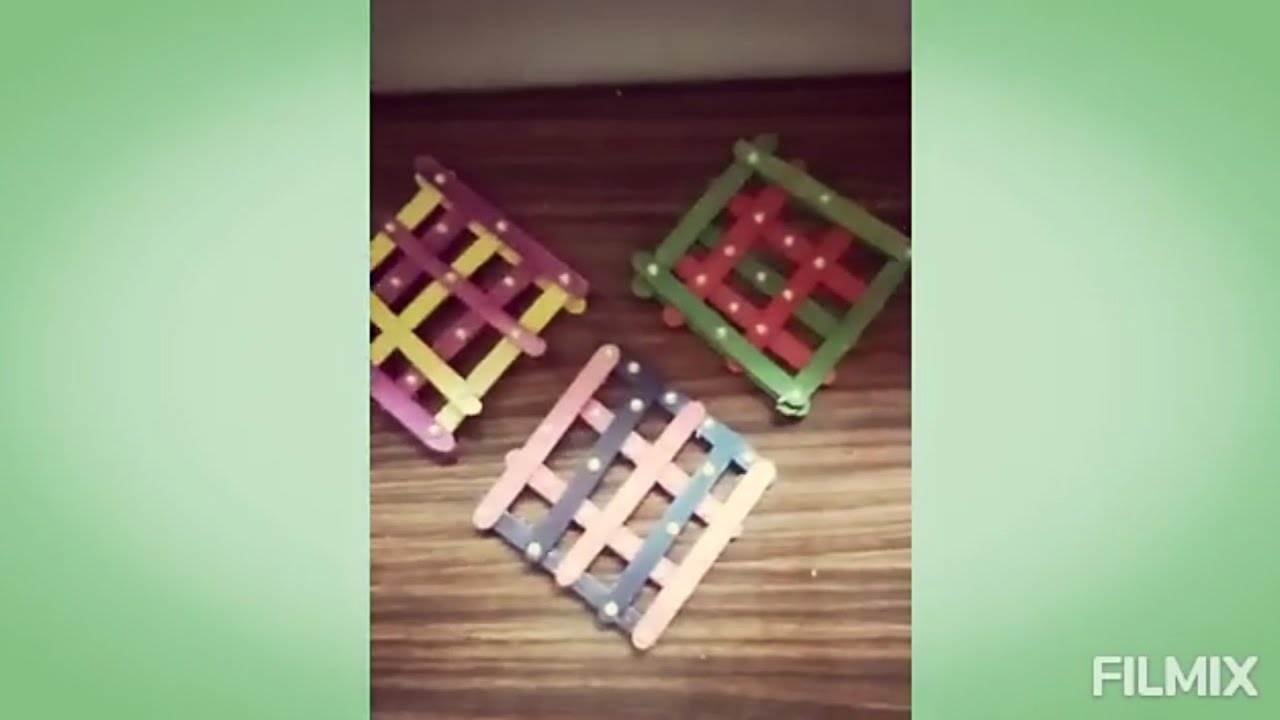 Popsicle stick wall hanging| Very easy to make | It's Hani and Suzain's ...