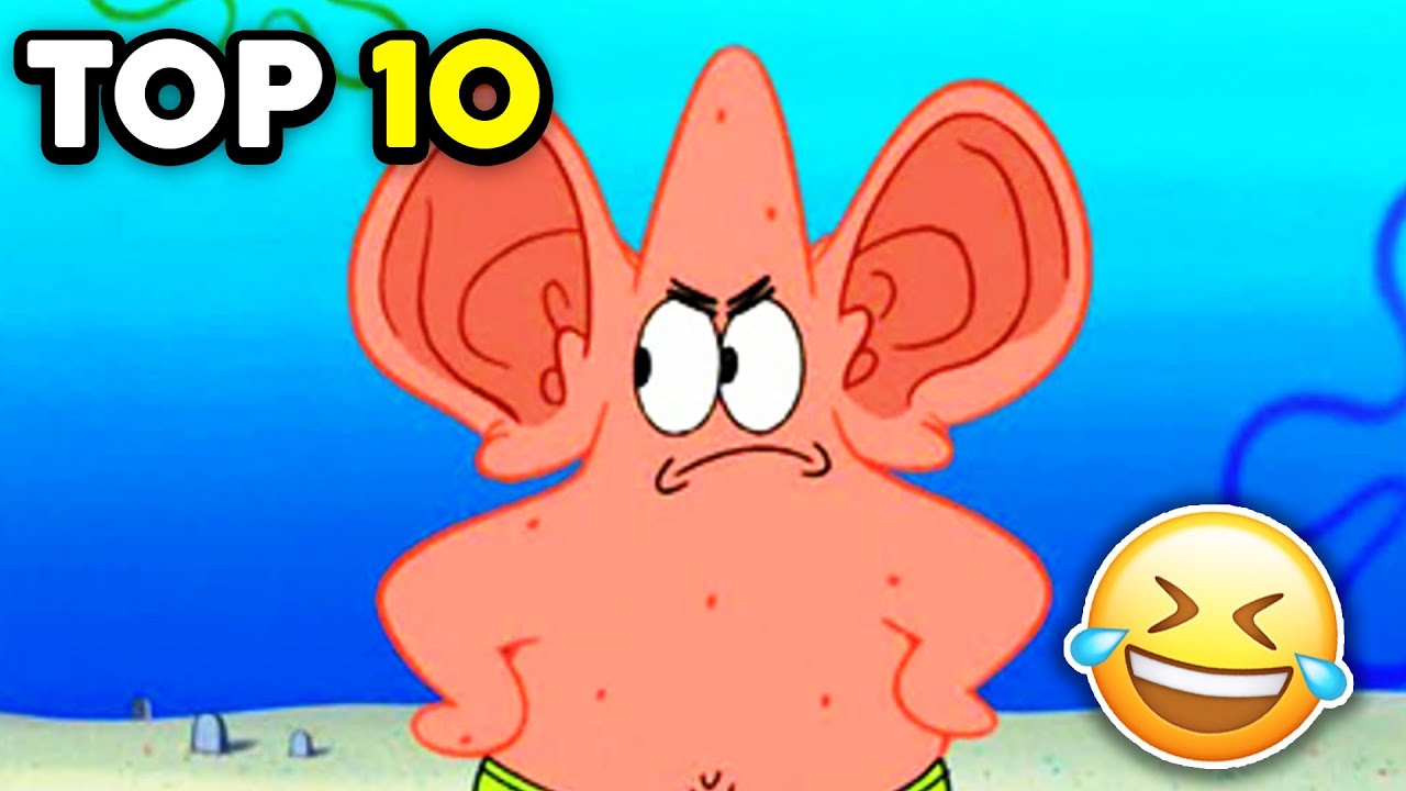Top 10 MOST HILARIOUS Patrick Star Moments! - YouTube