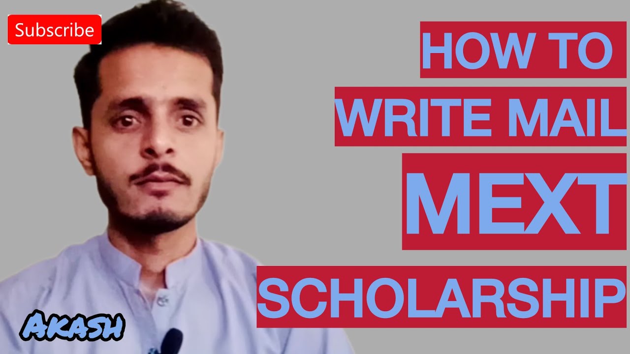 Mail Format for fully funded Mext Scholarship Japan send to professor 🎓 ...