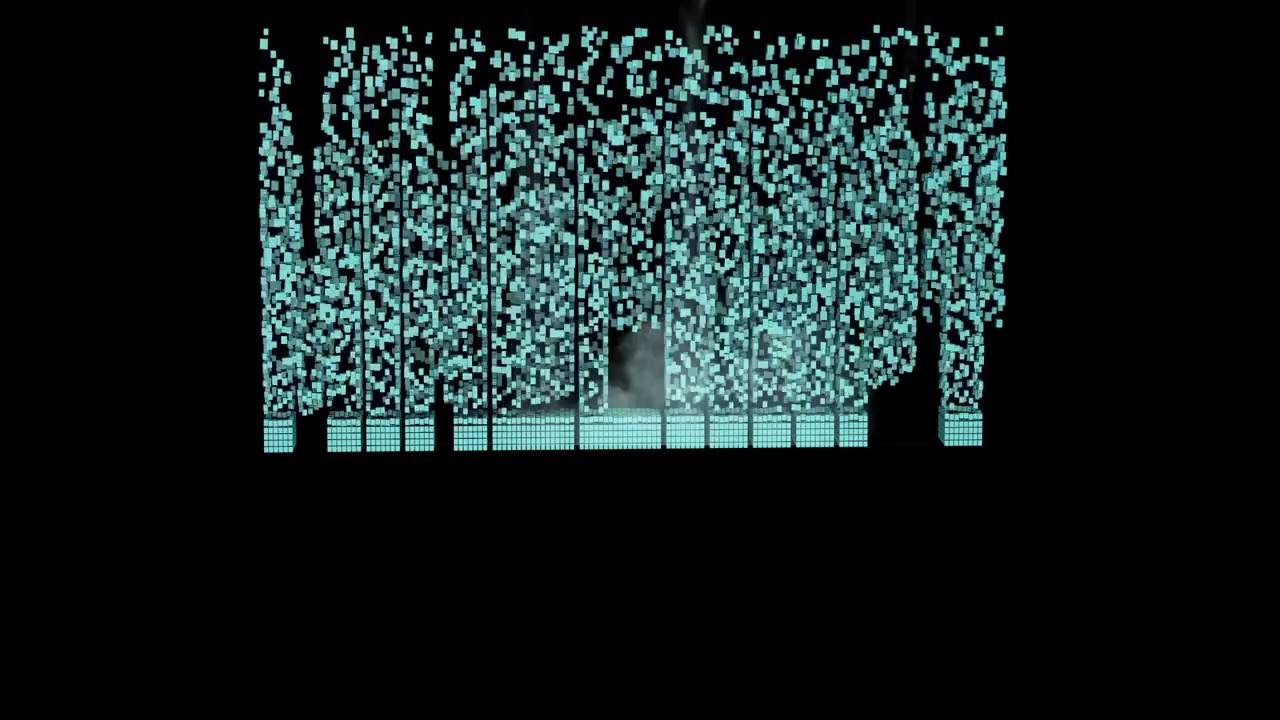 falling cubes animation C4D AE - YouTube