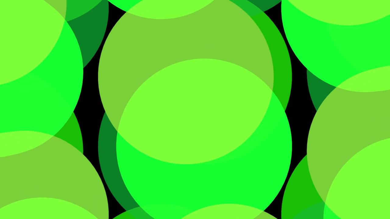 Just green circles - simple HD animated background #43 - YouTube