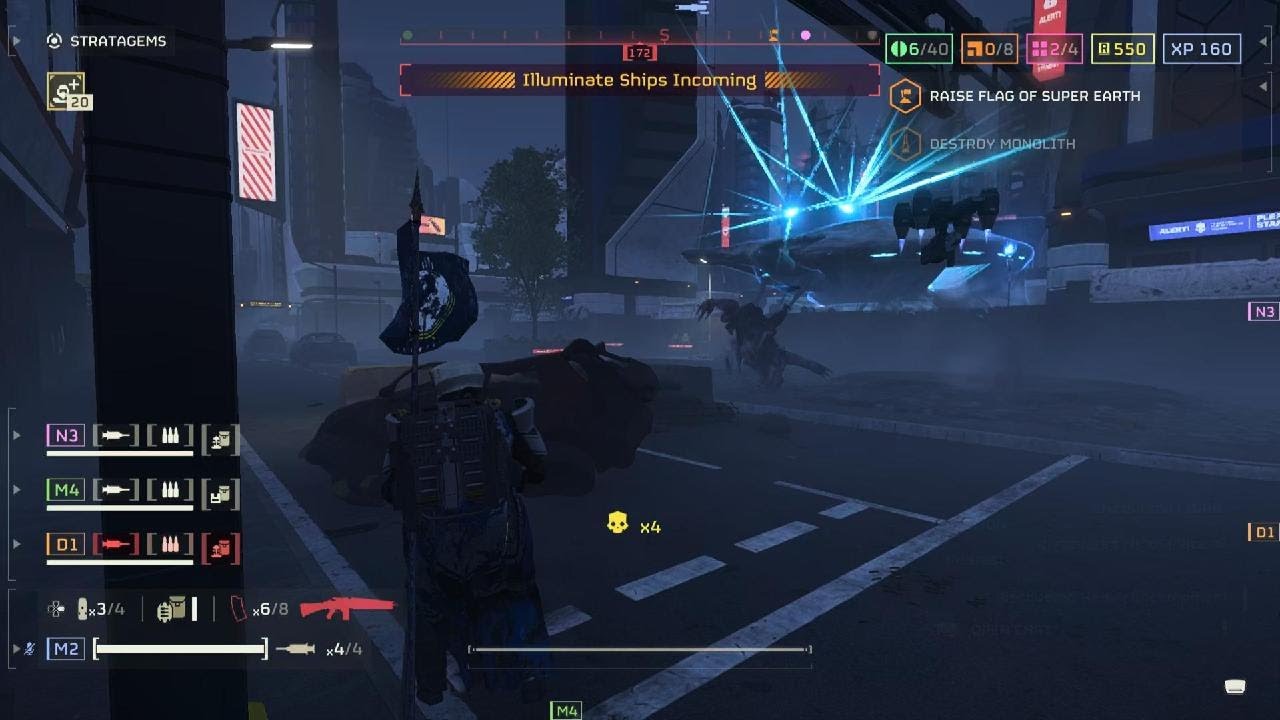 HELLDIVERS 2 Indiscriminate Stingray strike on their own invasion ships ...