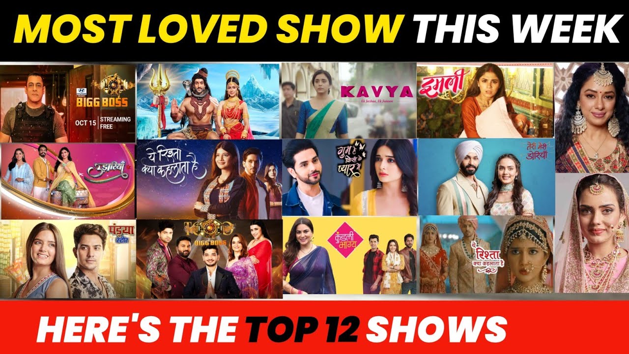 Most Loved Shows of the Week 04 | Here's the TOP 12 Shows List - YouTube
