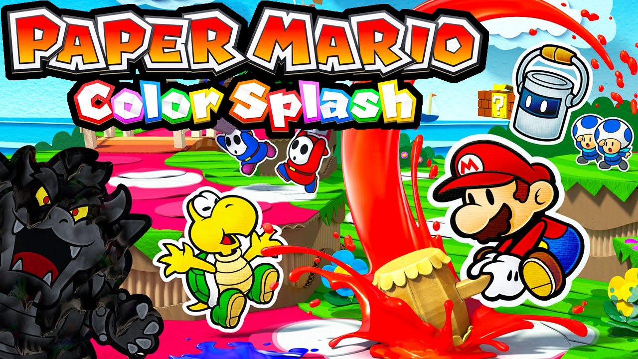 Paper Mario Color Splash Gameplay PART 1 - Opening Cutscene, Story ...