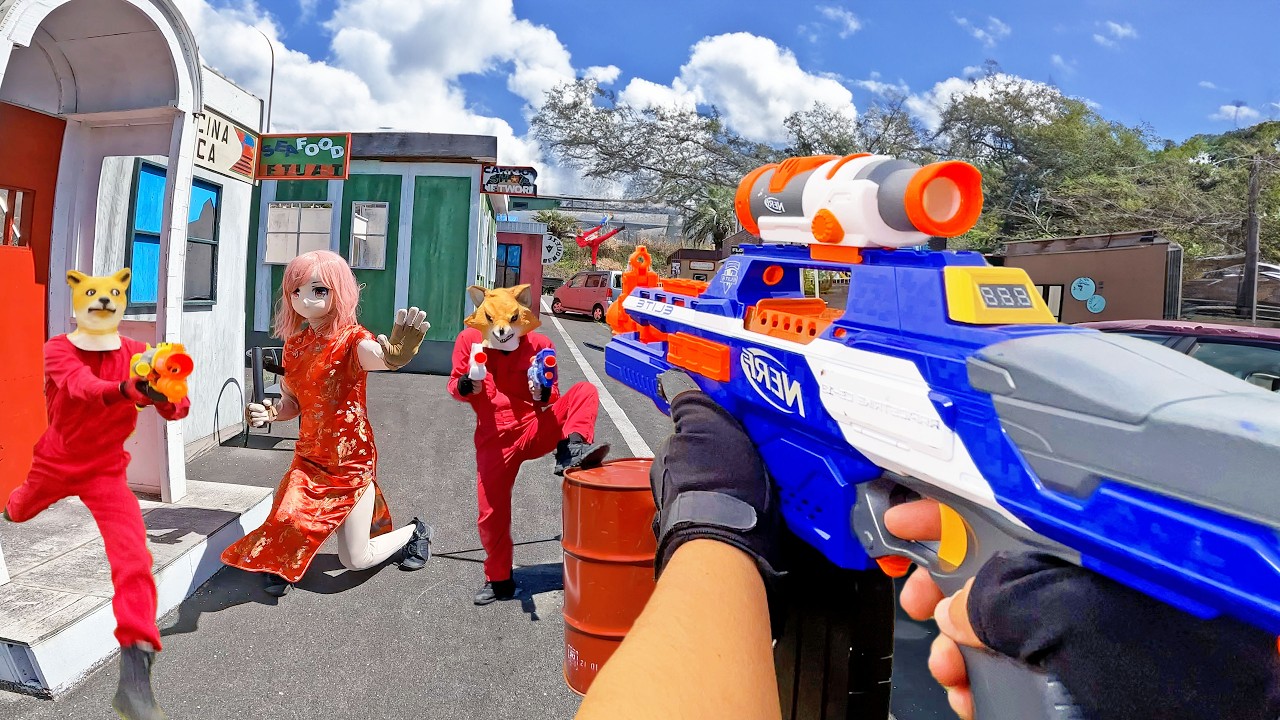 Nerf War | Amusement Park Battle Collection 11(Nerf First Person ...