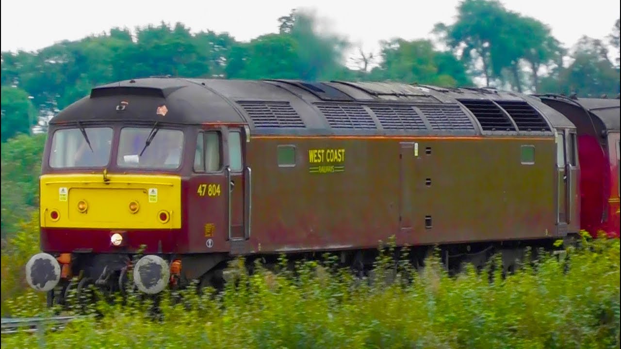 West Coast Railways Class 47s - 47826 + 47804 At Bognor Regis & Arundel ...