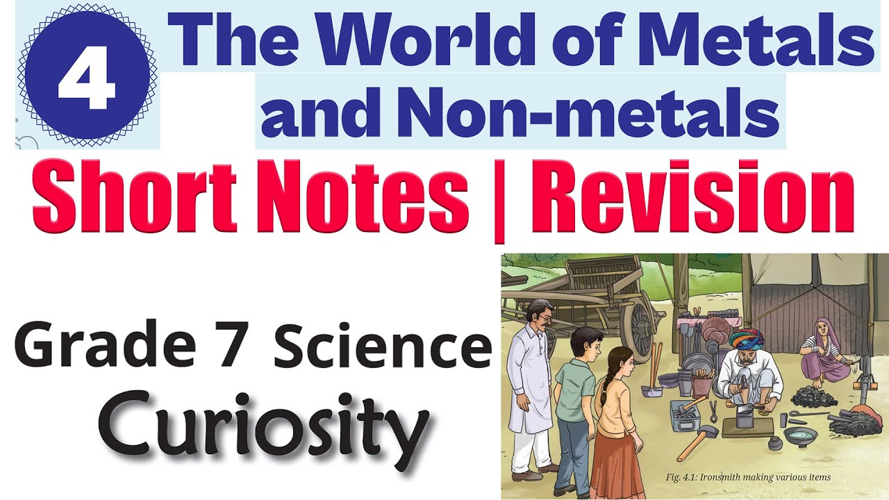 4. The World of Metals and Non-metals (Short Notes / Revision) | Grade ...