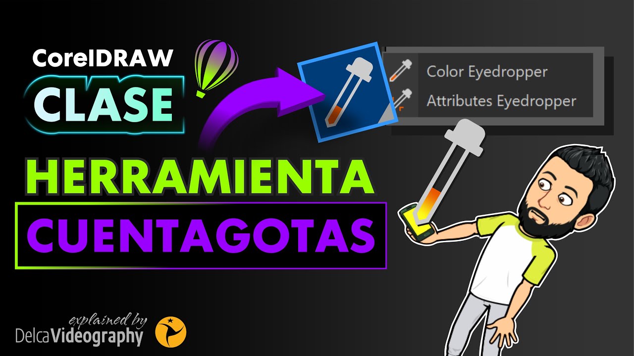💚 Tutorial Herramienta CUENTAGOTAS en CorelDRAW @DelcaX - YouTube