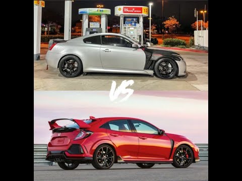 E85 G37 vs Type R ! Vs FBO Q50 3.0t ! vs E85 370z ! Roll night footage! - YouTube