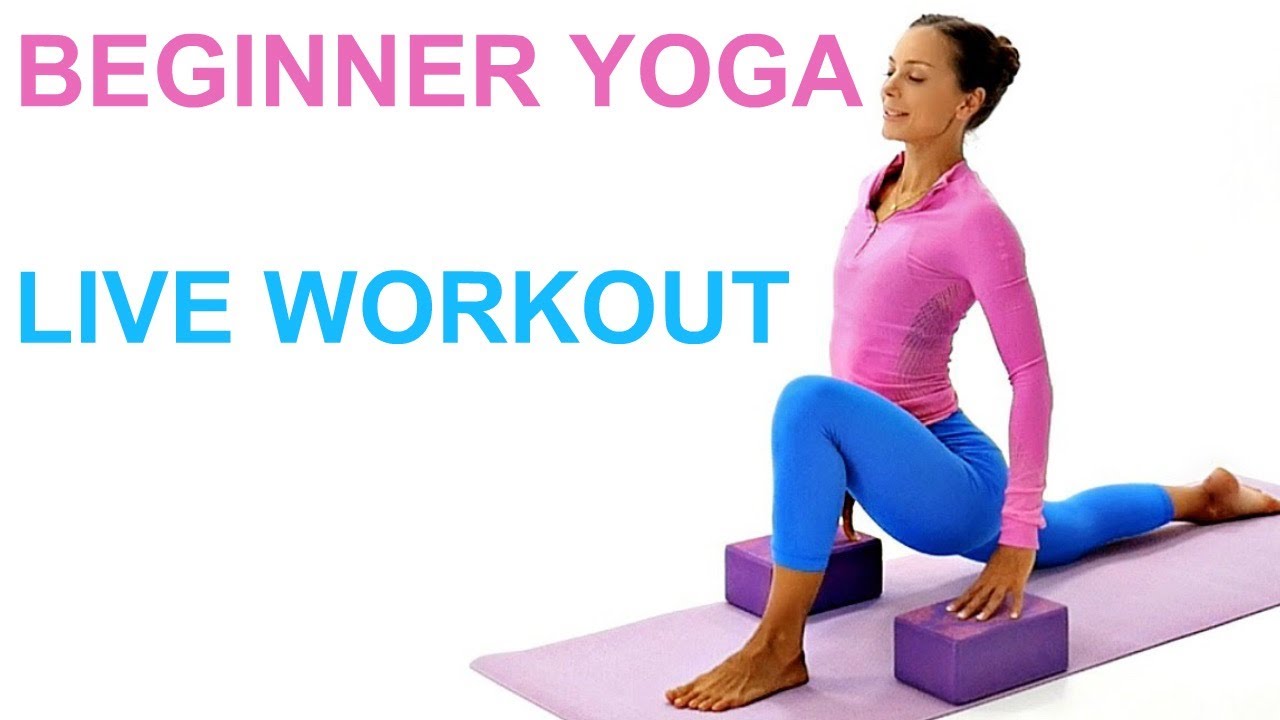 30 MIN BEGINNER YOGA LIVE | Daily Workout at Home - YouTube