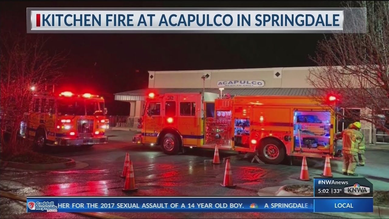 Fire Destroys Kitchen of Springdale Restaurant (KNWA) - YouTube