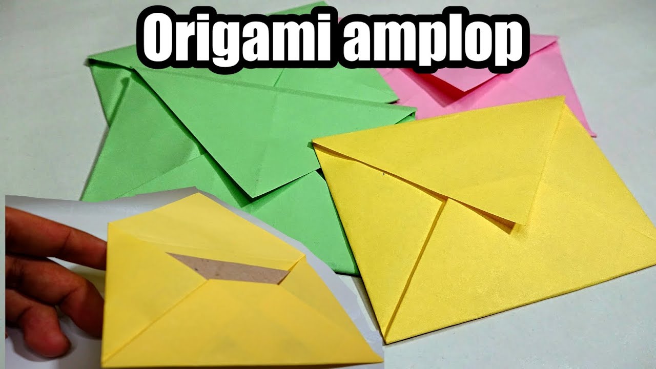 Origami amplop: cara membuat amplop dari kertas origami mudah dan ...