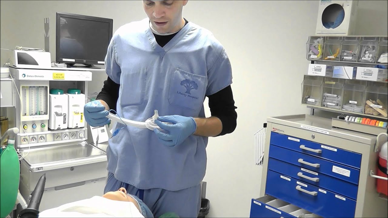 Intubation through an LMA - YouTube