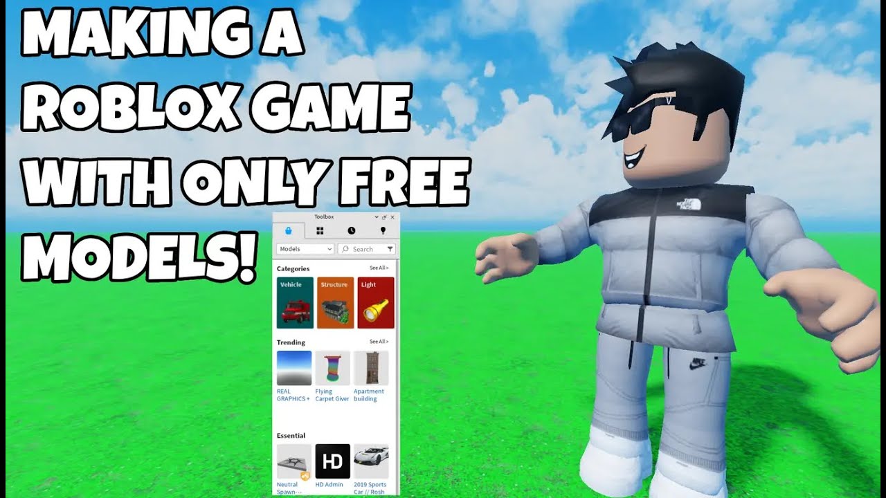 Creating A Roblox Game Using Only FREE Models! - YouTube